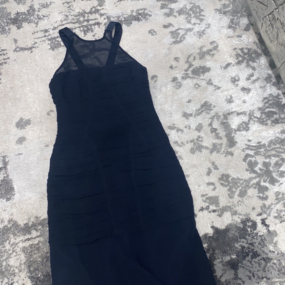 Halston Heritage Navy Blue Mermaid Fit Evening Gown D… - Gem